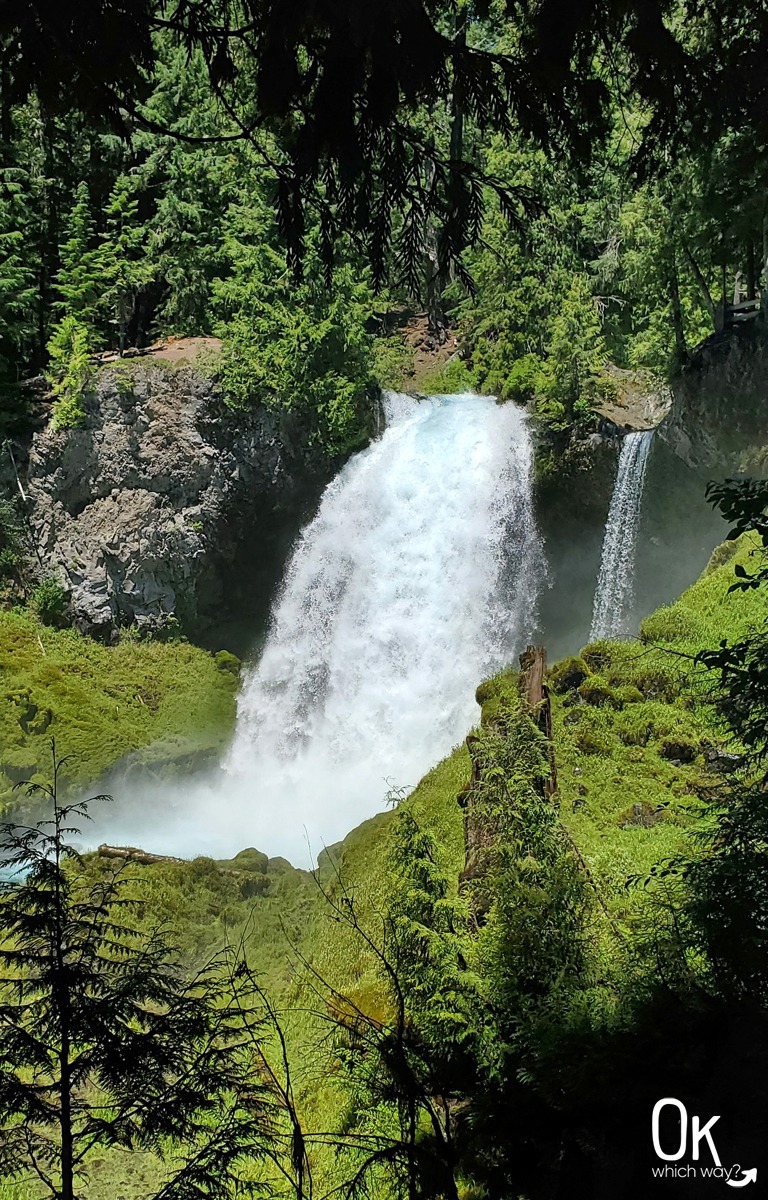 Visiting Sahalie Falls in Oregon